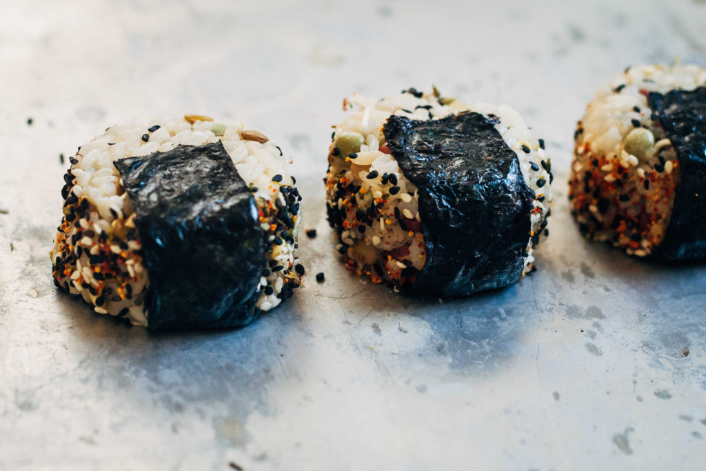 Vegan Onigiri w/ Ponzu-Marinated Avocado + Shichimi Togarashi | Well ...
