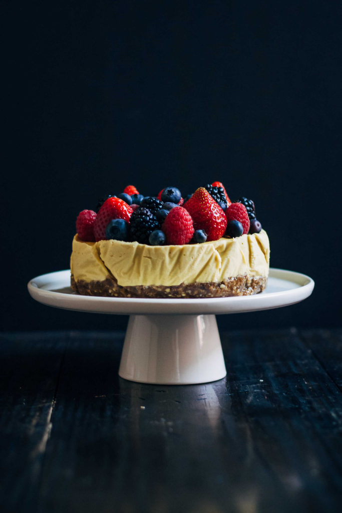 Raw Mango Cheesecake | Well and Full