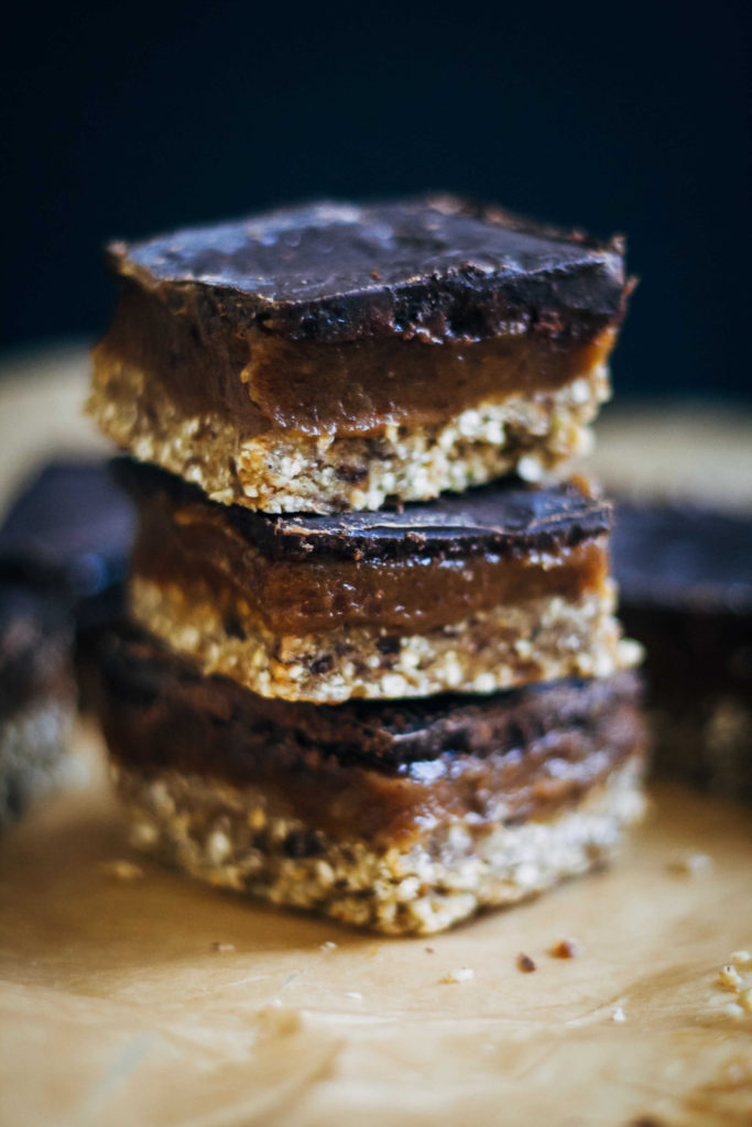 Raw Mocha Caramel Slice | Well and Full