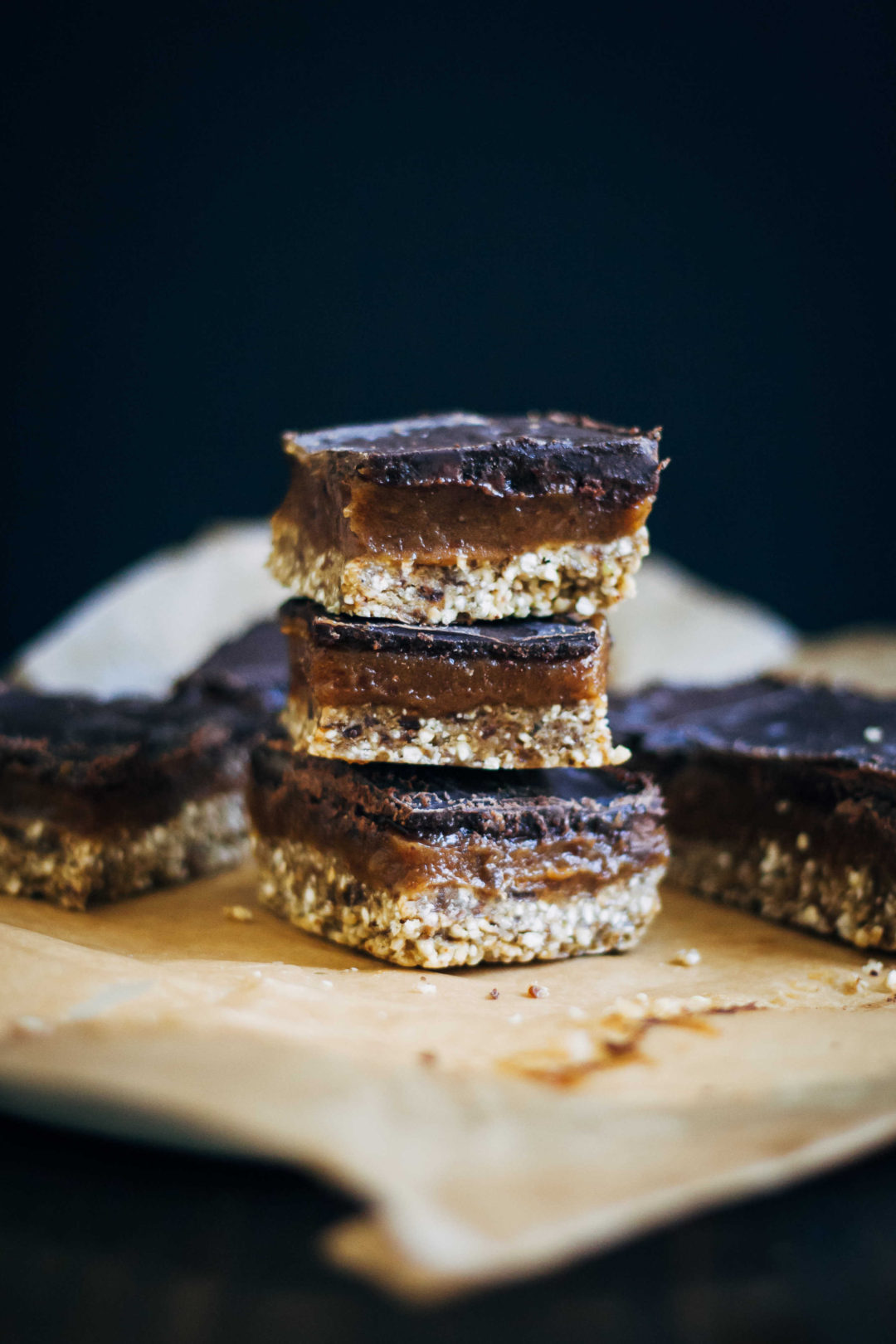 Raw Mocha Caramel Slice | Well and Full