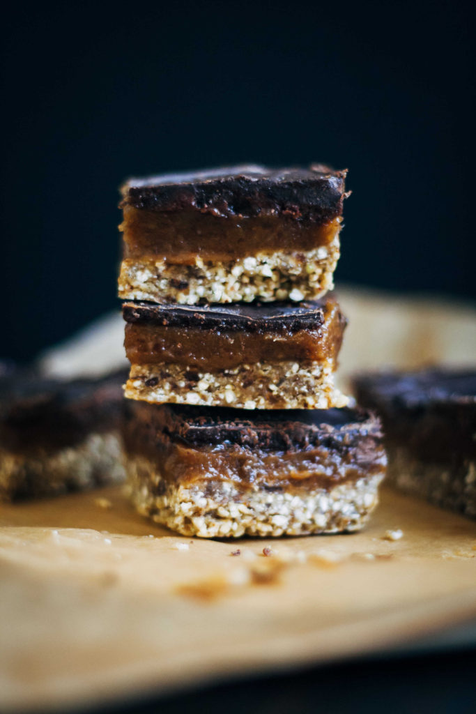 Raw Mocha Caramel Slice | Well and Full