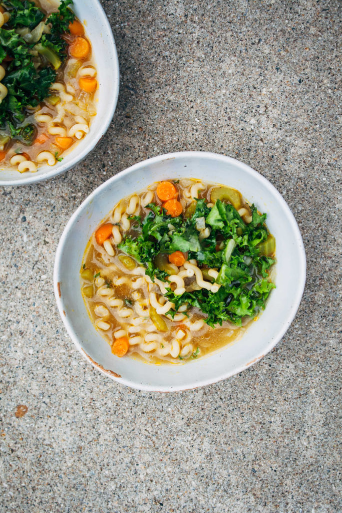 One-Pot Chicory Greens Soup | Well and Full