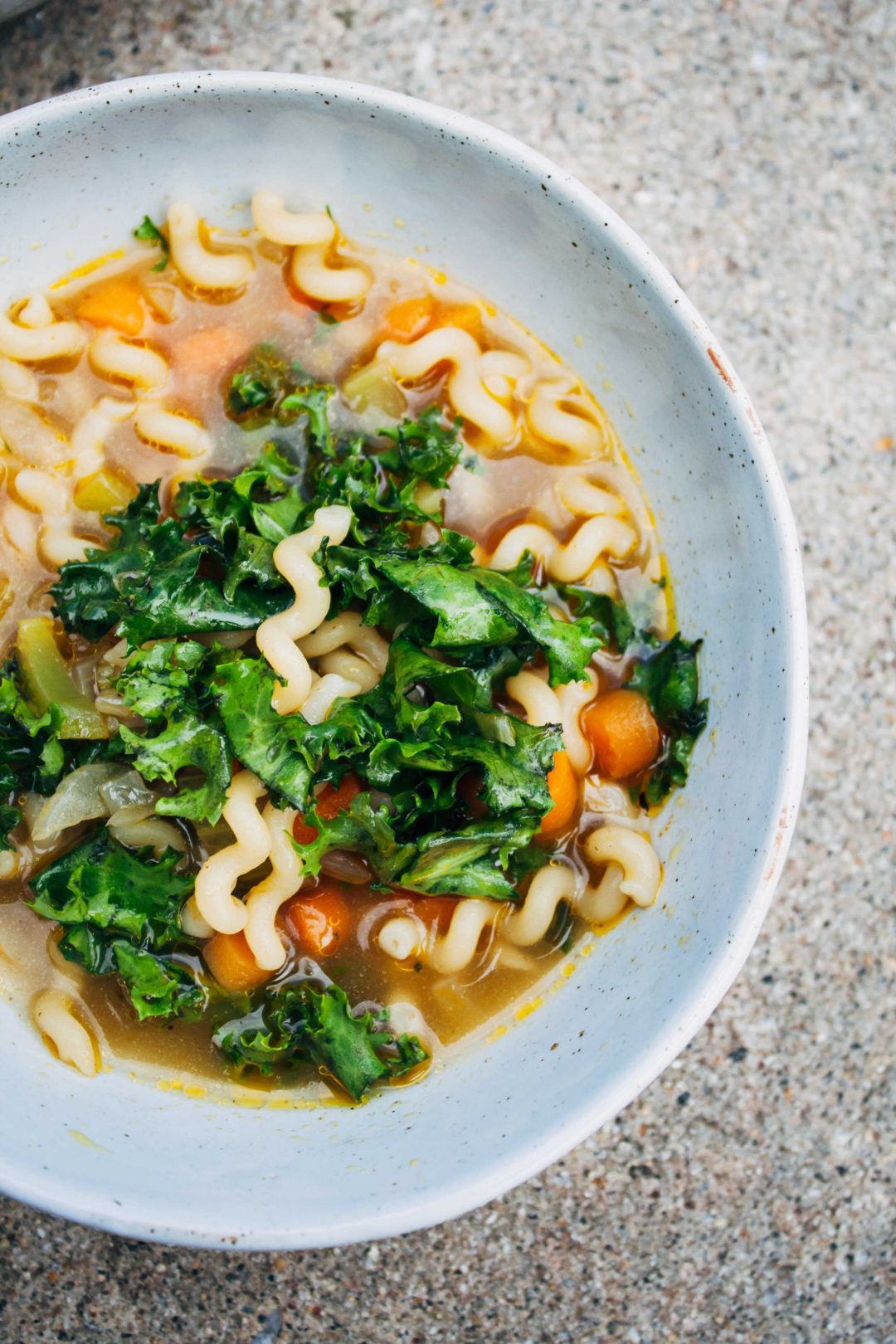 One-Pot Chicory Greens Soup | Well and Full