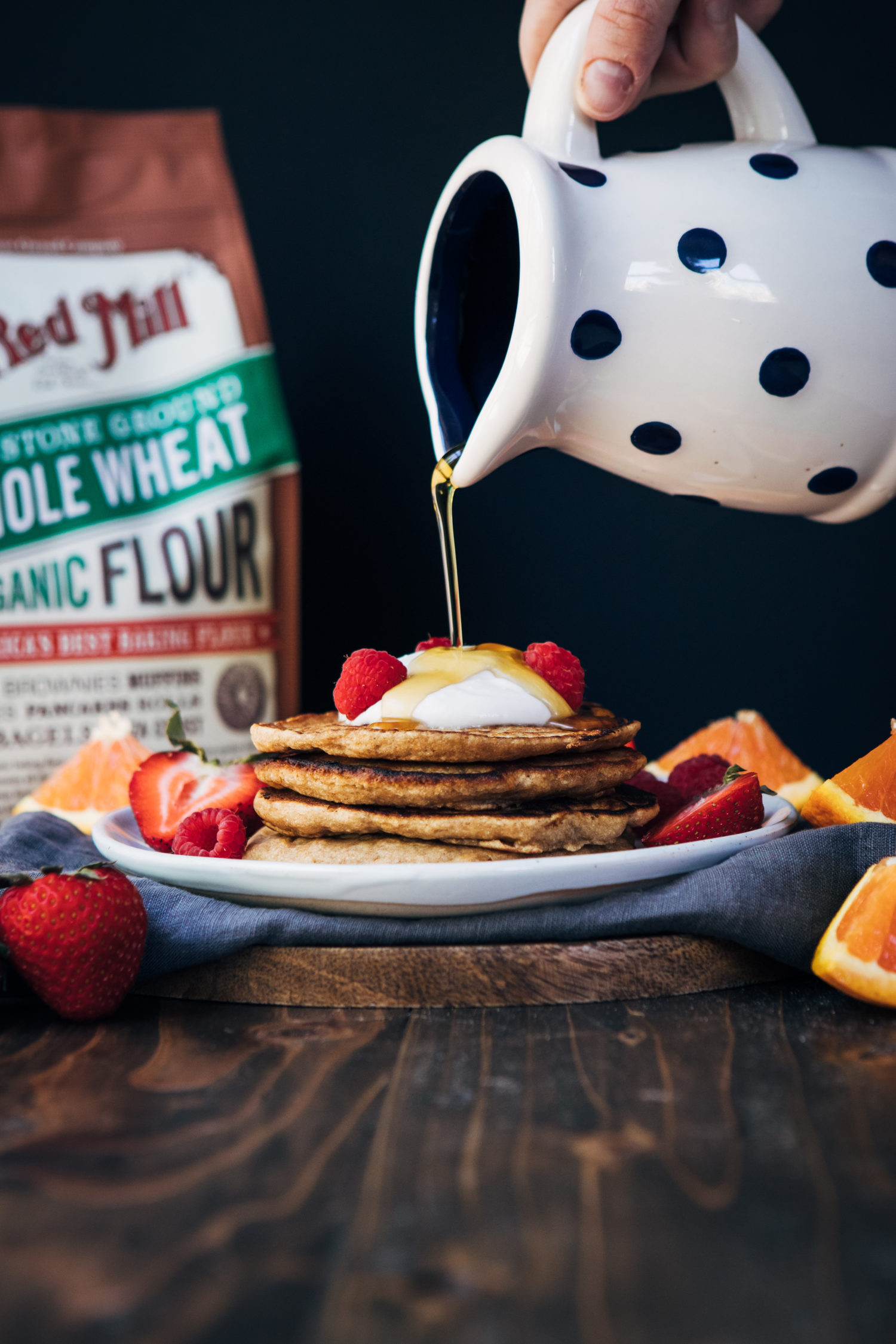 Orange Juice Pancakes | Well and Full