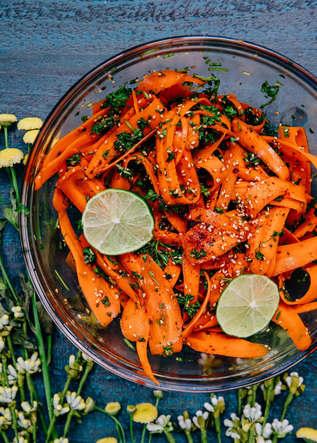 Carrot Ribbon Salad | Well and Full