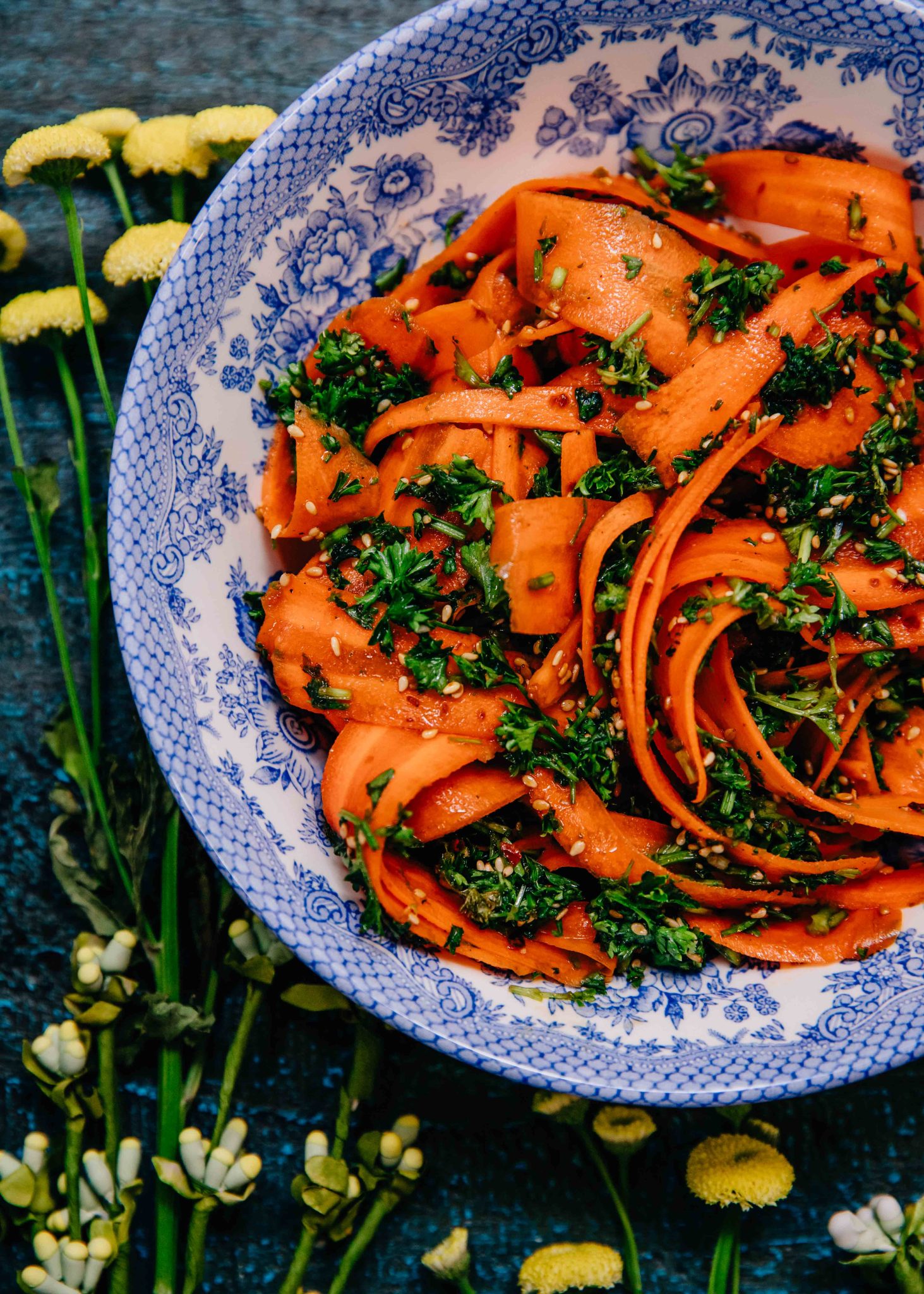 Carrot Ribbon Salad | Well and Full