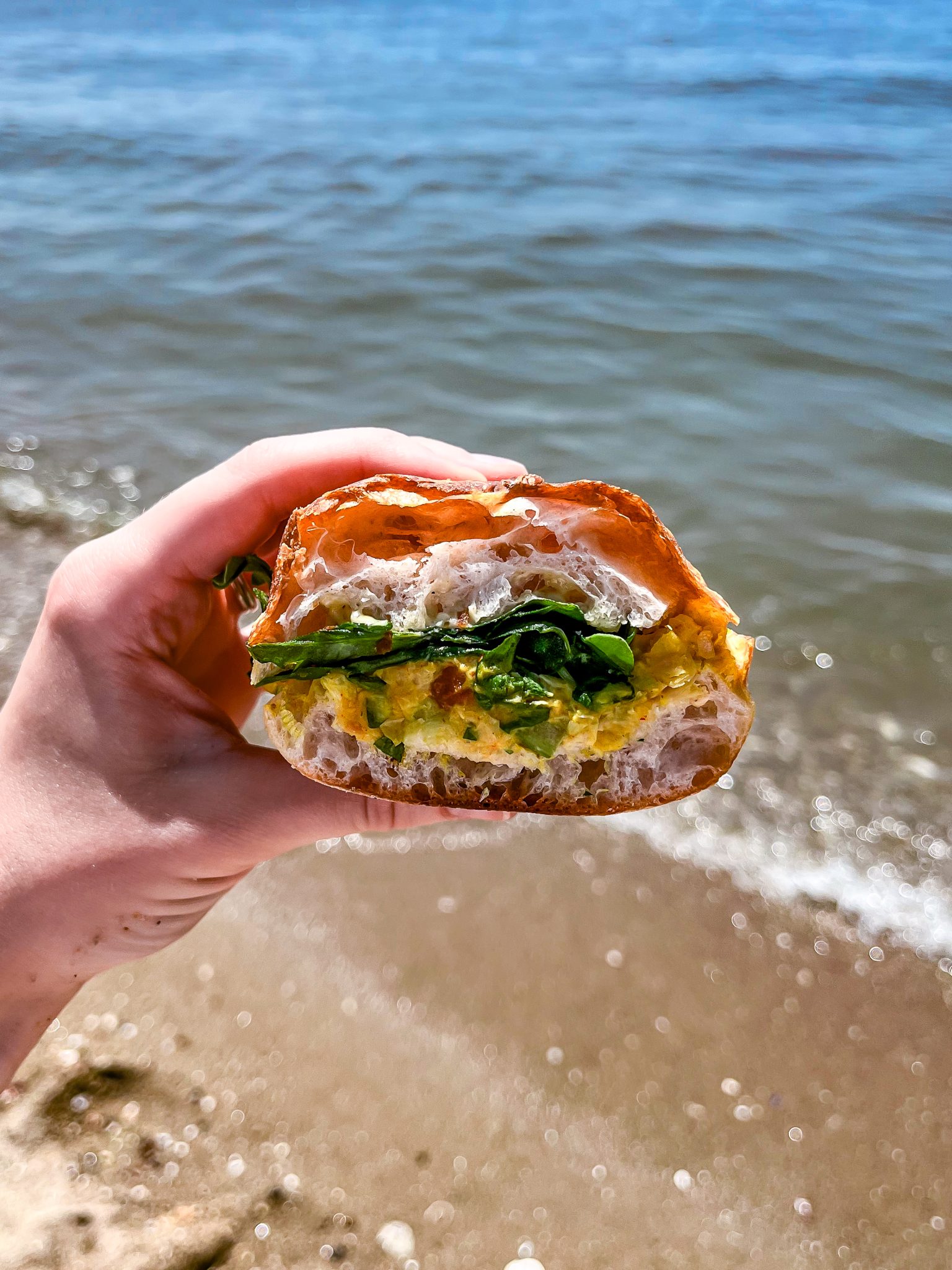The Best Vegetarian Beach Sandwich | Well and Full