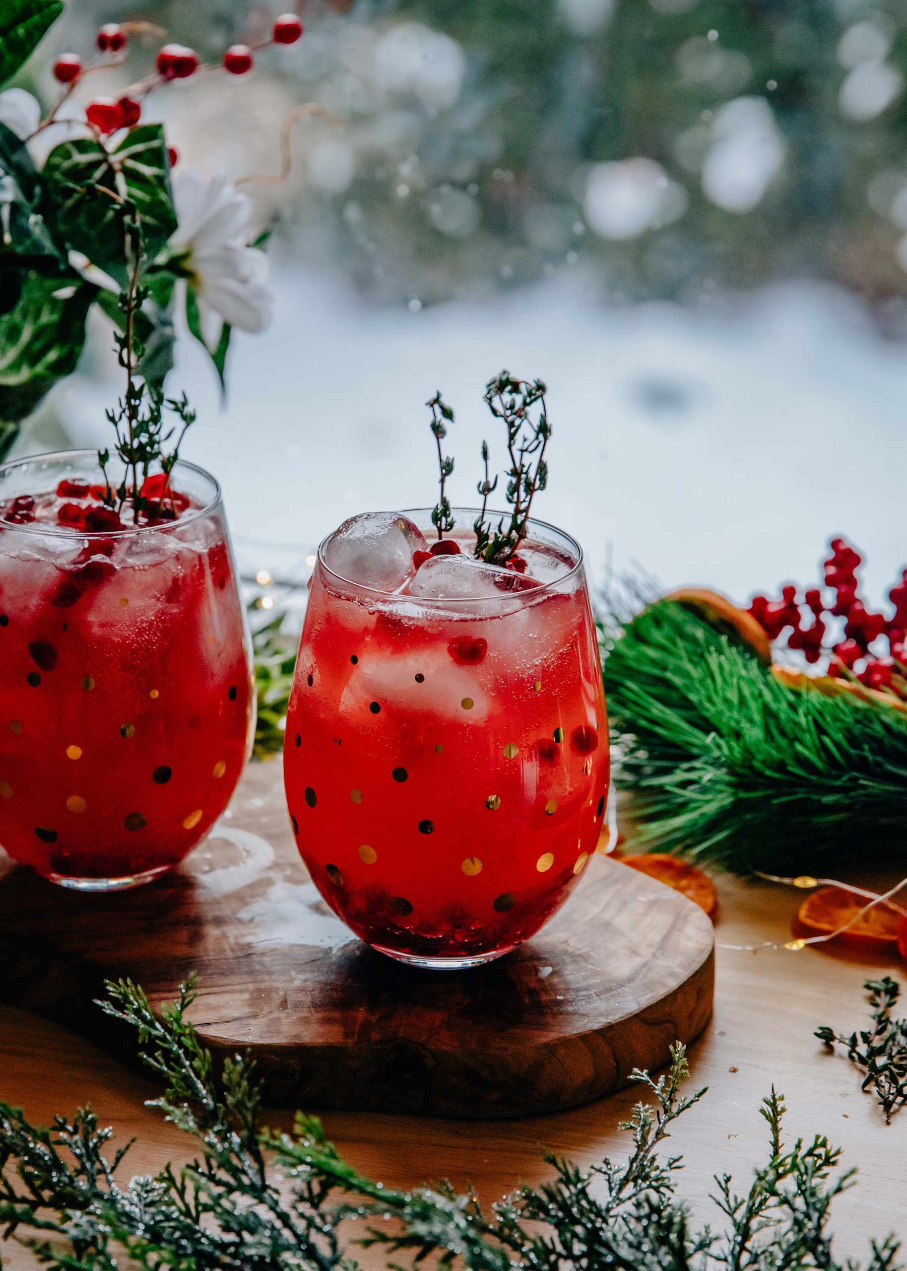 Merry Christmas Mocktails | Well and Full | #mocktails #recipe #vegan # ...
